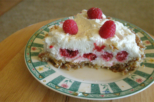 Raspberry Coconut Cream Pie
